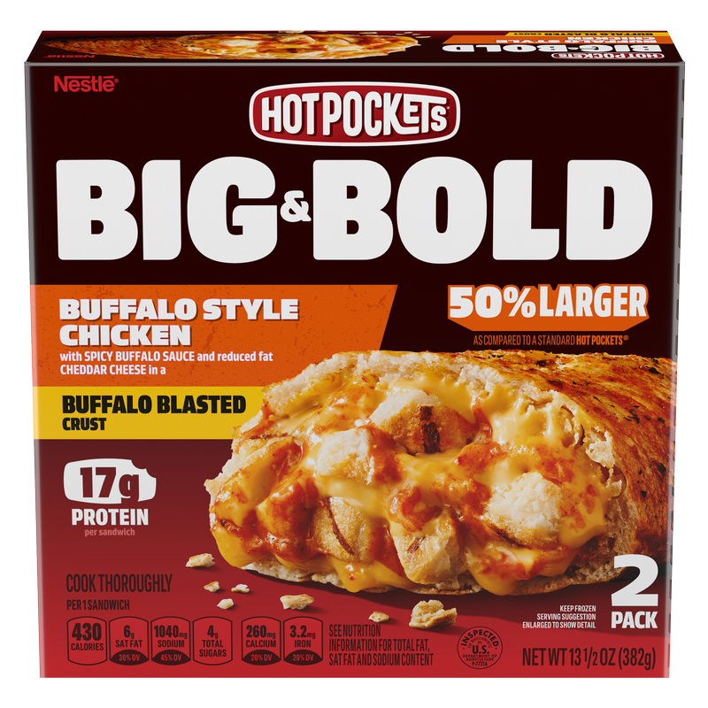 Hot Pockets Big & Bold Buffalo Style Chicken 2ct 13.5oz - Hot Pockets ...