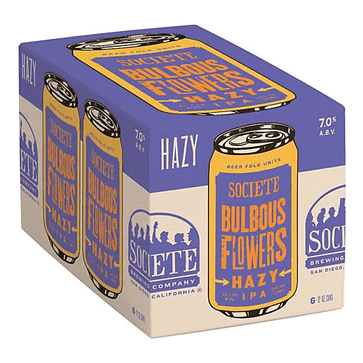 Societe Brewing Co. Bulbous Flowers Hazy IPA (6PKC 12 OZ) - Societe ...