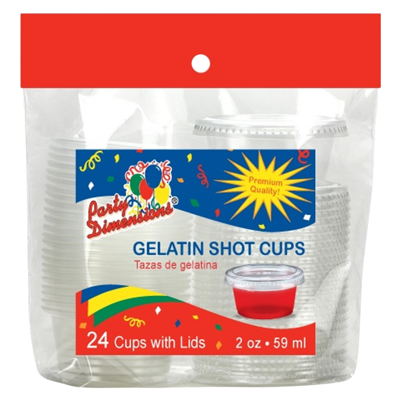 Gelatin Shot Cups 24ct - Party Dimensions – BevMo!