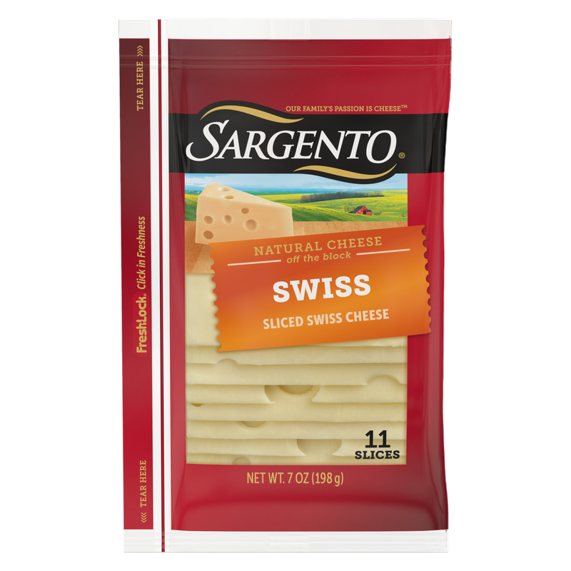Sargento Sliced Swiss Natural Cheese - 11 slices - Sargento – BevMo!