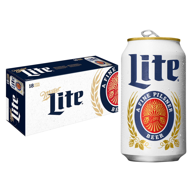 Miller Lite 18pk 12oz Can 4.2% ABV - Miller Lite – BevMo!