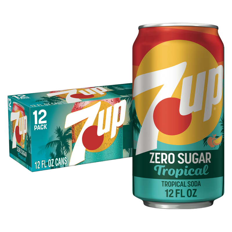 7UP Tropical Zero 12pk 12oz Can - 7UP – BevMo!