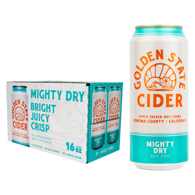 Golden State Cider Mighty Dry (8PKC 16OZ) (8PKC 16 OZ) - Golden State Cider – BevMo!