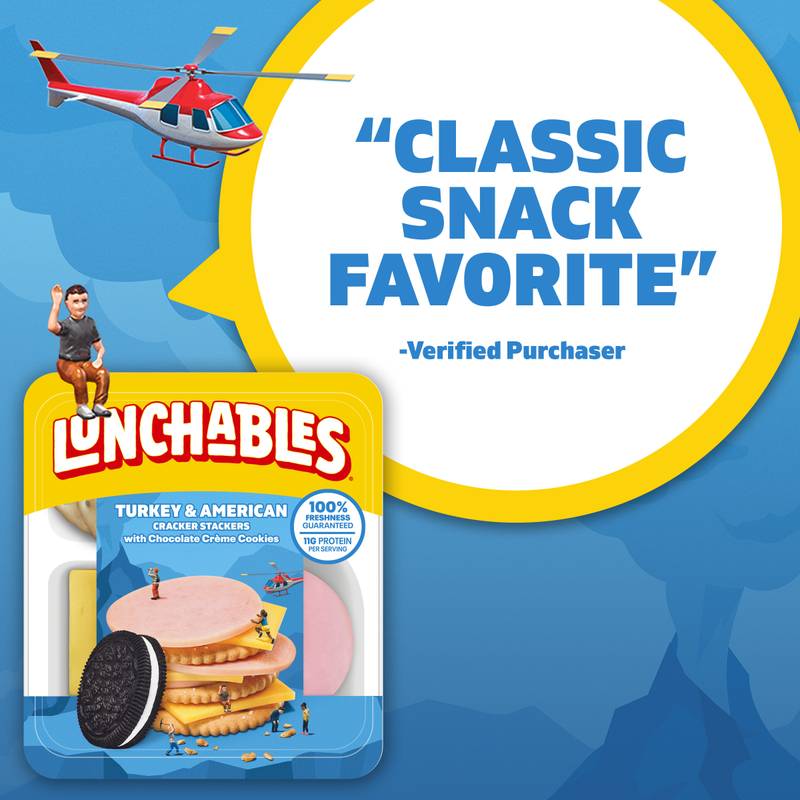 Lunchables Turkey & American Cheese Cracker Stackers with Chocolate ...