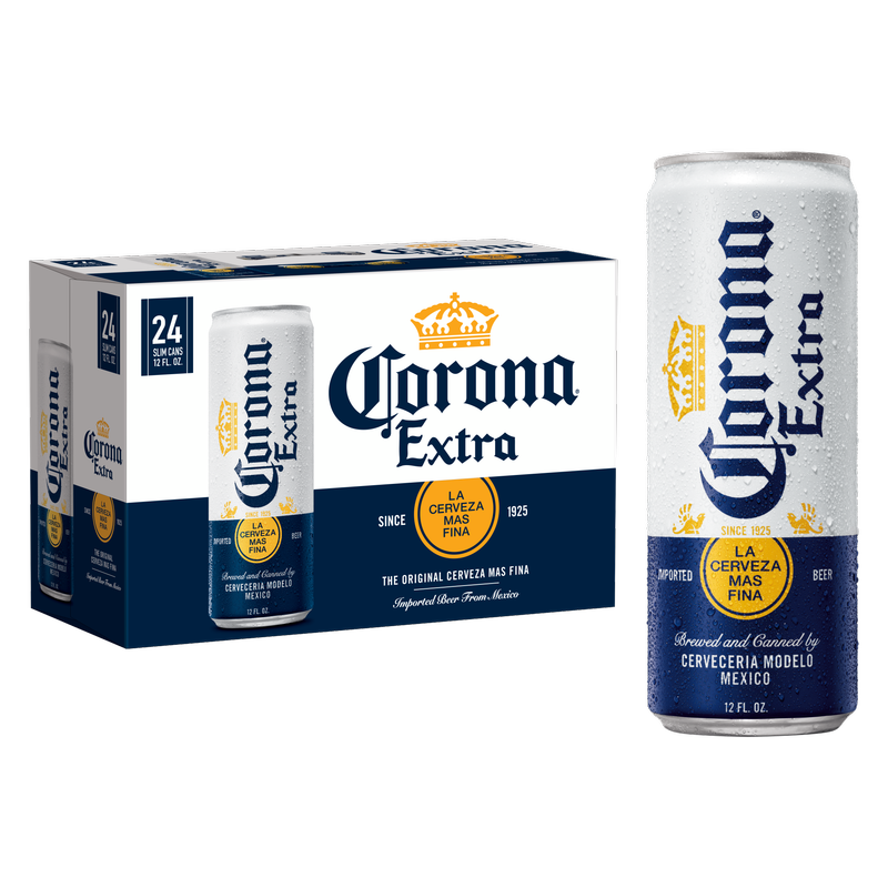 Corona Extra 24pk 12oz Can 4.6% ABV - Corona Extra – BevMo!
