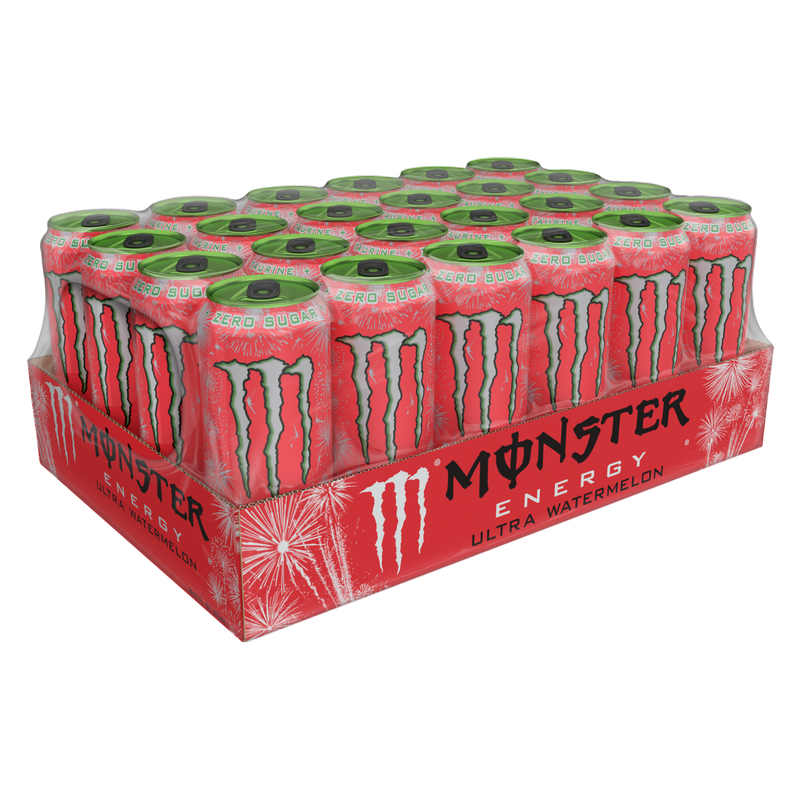 Monster Ultra Watermelon 24pk 16oz can- XL - Monster Energy – BevMo!