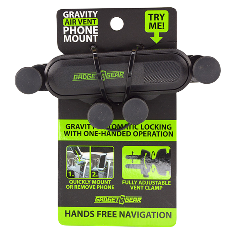 Gadget Gear Gravity Air Vent Phone Mount - Gadget Gear – BevMo!