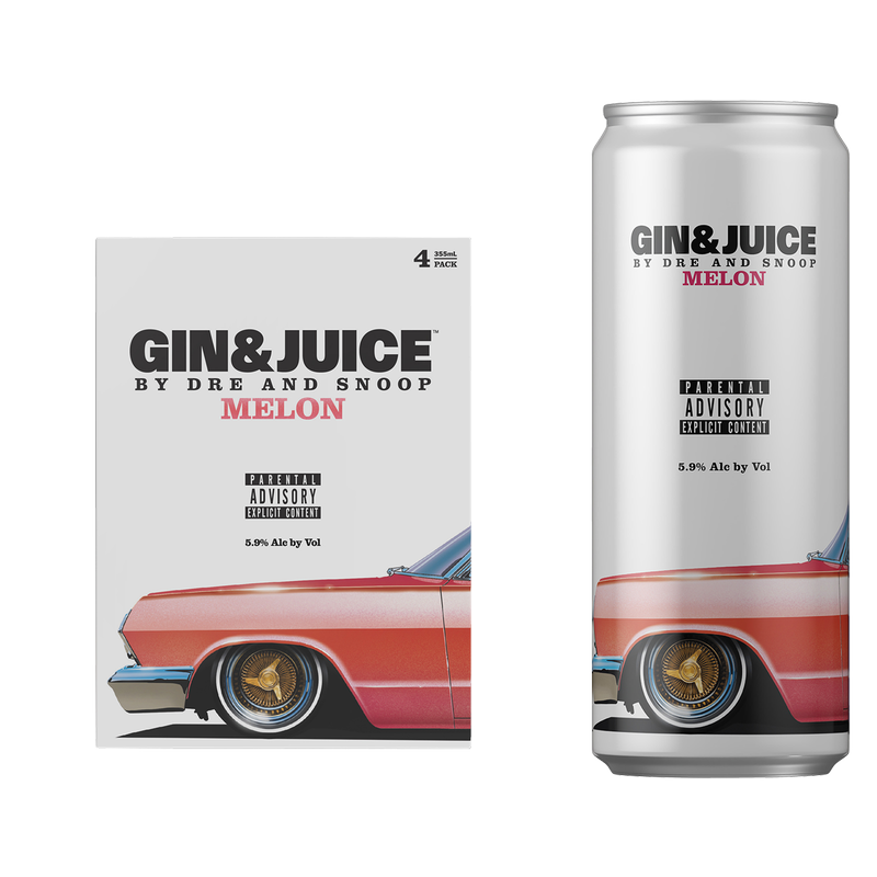 GIN & JUICE Melon 4pk 355ml Can 5.9% ABV - Gin & Juice – BevMo!
