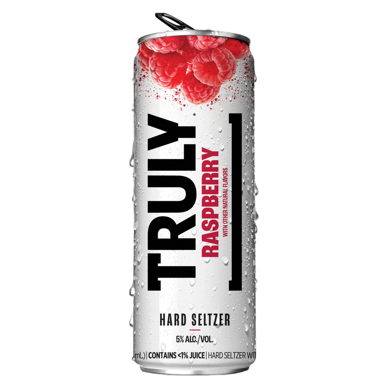 TRULY Raspberry Hard Seltzer Single 12oz Can 5.0% ABV - TRULY – BevMo!