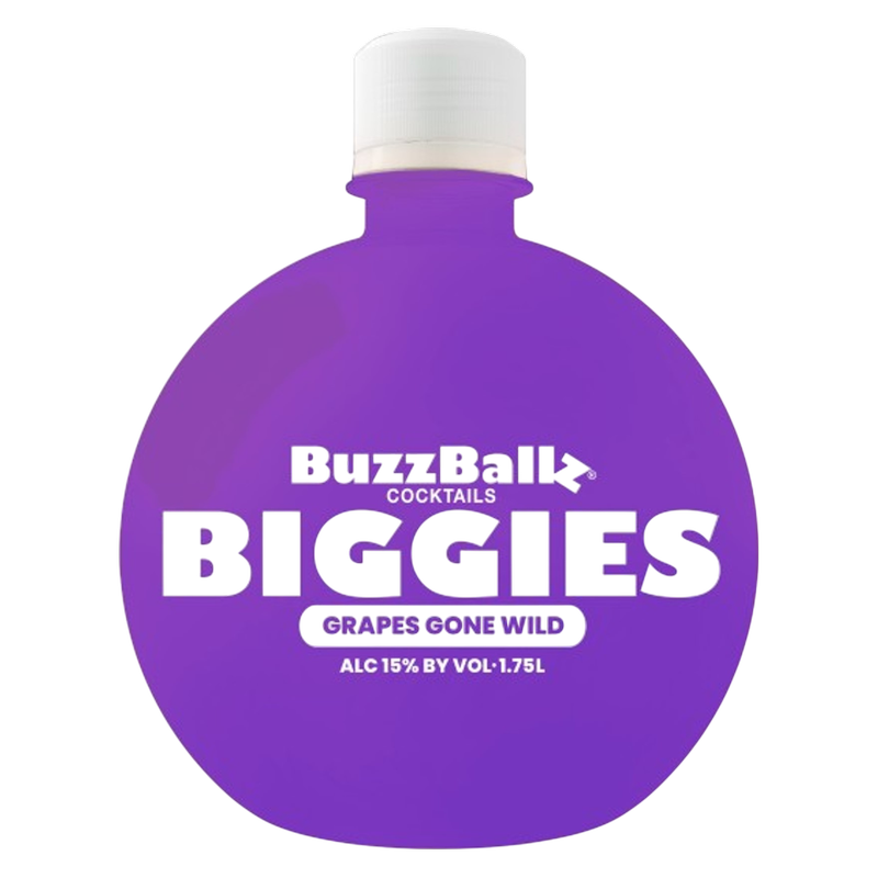 Buzzballz Biggies Grapes Gone Wild 1.75L Bottle - BuzzBallz – BevMo!