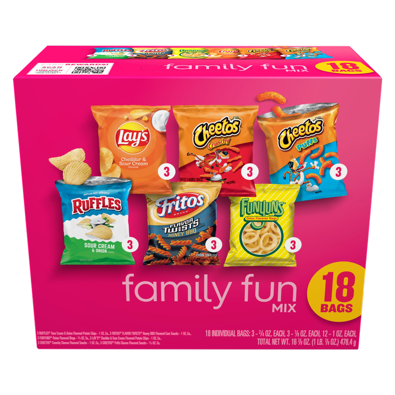 Frito Lay Snacks Family Fun Mix Variety Packs 18ct - Frito Lay – BevMo!