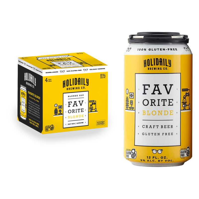 Holidaily Brewing Co. Favorite Blonde Ale Gluten Free 4pk 12oz ...