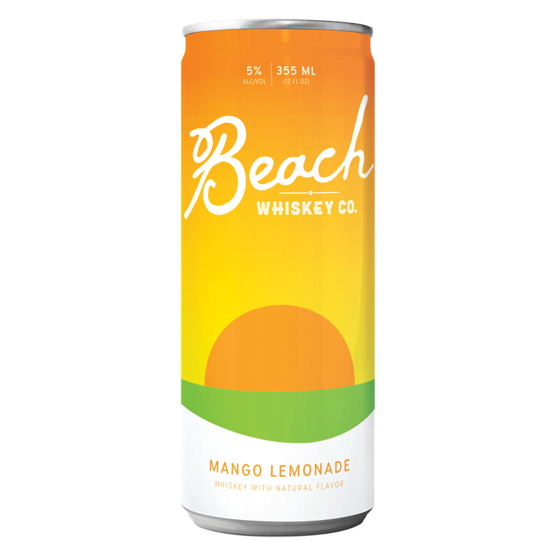Beach Whiskey Mango Lemonade Rtd 355ml Can 5% ABV - Beach Whiskey – BevMo!