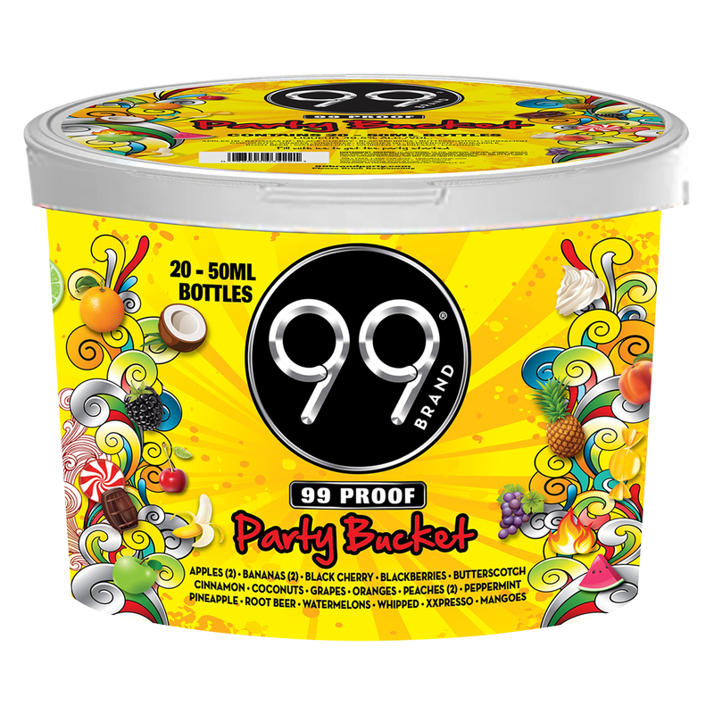 99 Assorted Party Bucket 20pk 50ml (99 Proof) - 99 – BevMo!