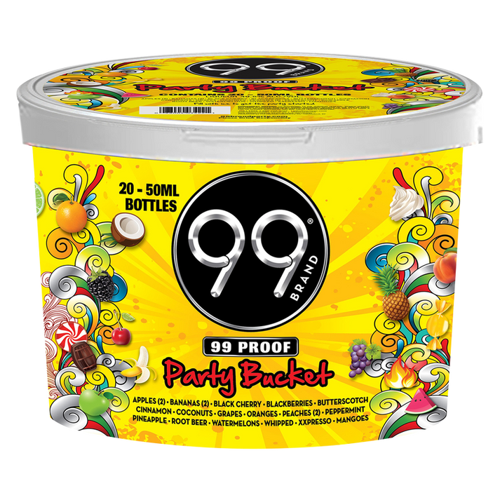 99 Assorted Party Bucket 20pk 50ml (99 Proof) - 99 – BevMo!