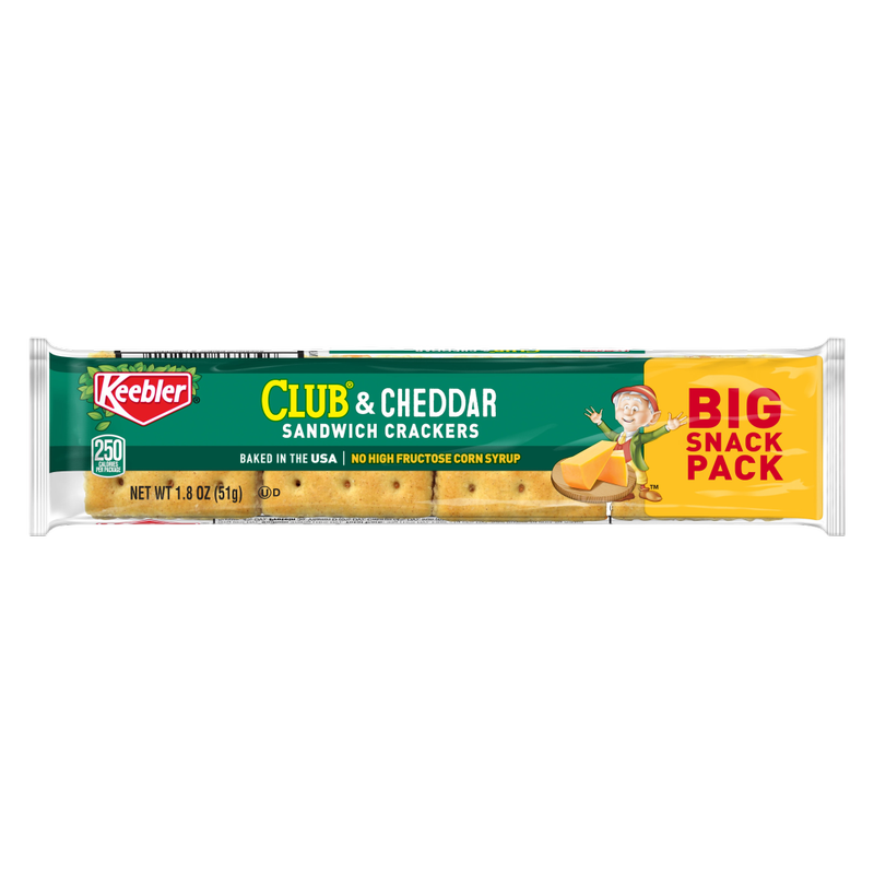 Keebler Club Crackers with Cheddar Cheese, 1.8 oz - Keebler – BevMo!