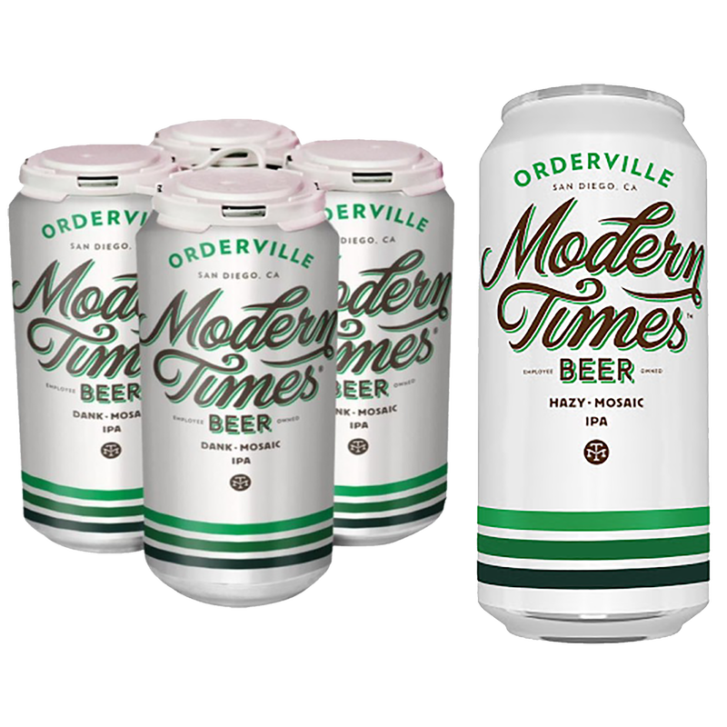 Modern Times Brewing Orderville IPA 4pk 16oz Can 7.2% - Modern Times ...