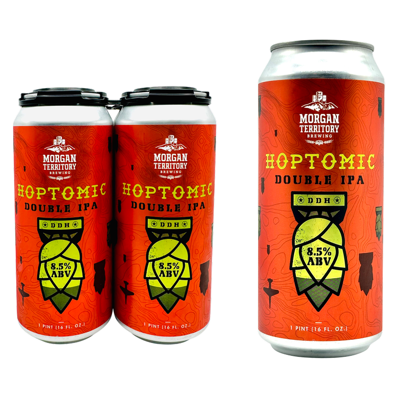 Morgan Territory Brewing Hoptomic Double IPA 4pk 16oz Can - Morgan ...