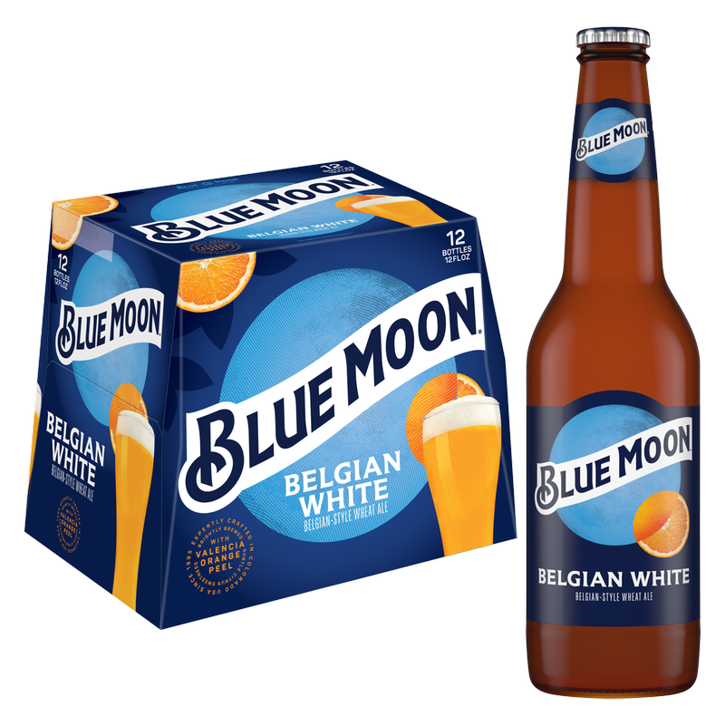 Blue Moon Belgian White 12pk 12oz Btl 5.4% ABV - Blue Moon – BevMo!