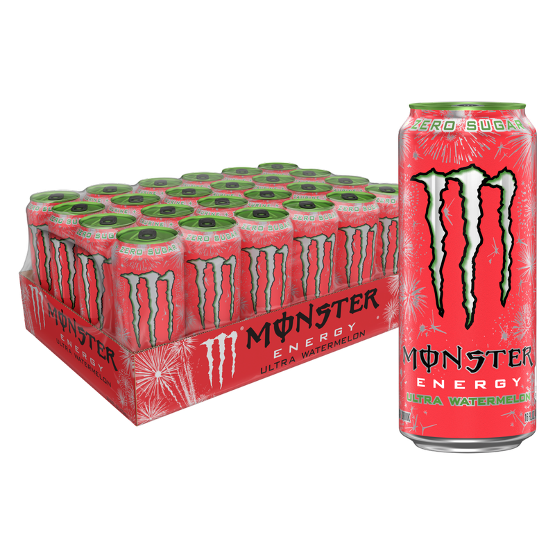 Monster Ultra Watermelon 24pk 16oz can- XL - Monster Energy – BevMo!