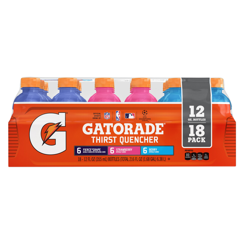 Gatorade Variety Pack 18pk 12oz Btl - Gatorade – BevMo!