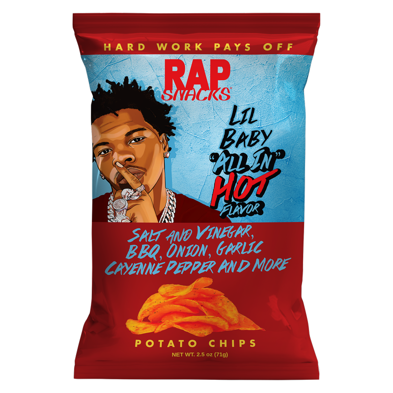 Rap Snacks All In Hot Chips (Lil Baby), 2.5oz - Rap Snacks – BevMo!