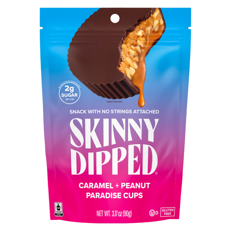 SkinnyDipped Caramel Peanut Paradise Cups, 3.17oz - Skinny Dipped – BevMo!
