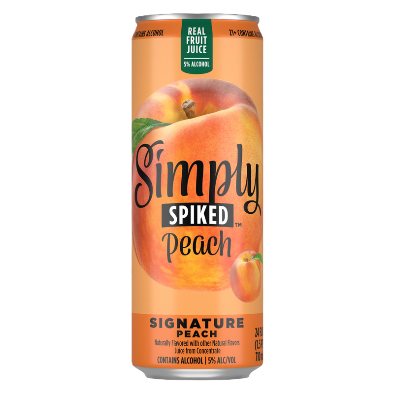 Simply Spiked Peach 24oz Can - Simply Spiked – BevMo!