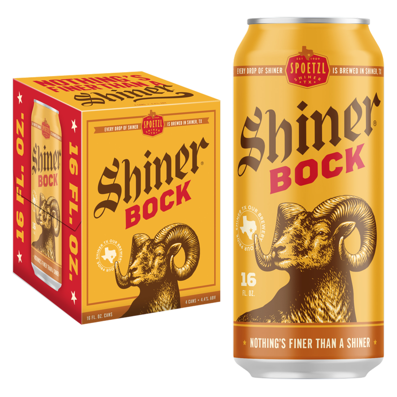 Shiner Bock (4PKC 16 OZ) - Shiner Bock – BevMo!
