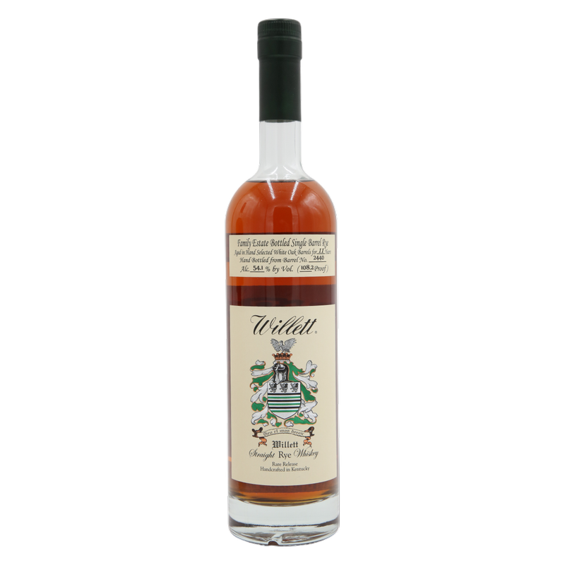 Willett Rye Whiskey 11 Year 750ml Bottle - Willett Family – BevMo!