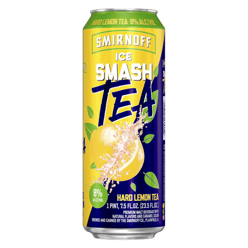 Smirnoff Smash Hard Lemon Tea 23.5oz Can - Smirnoff – BevMo!