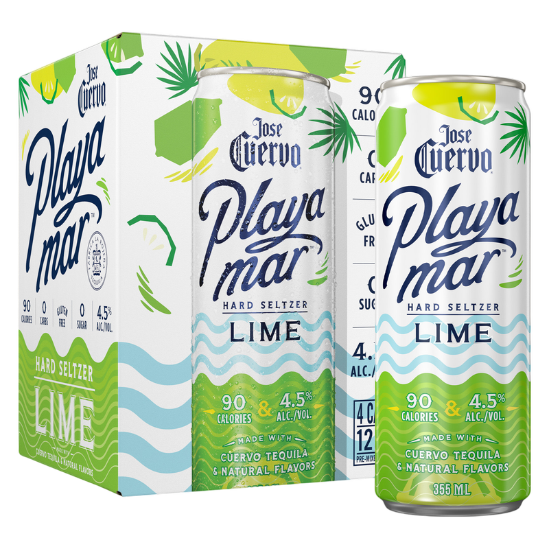 Jose Cuervo Playamar Lime Ready to Drink Cocktail 4 pk 355ml Can 4.5% ...