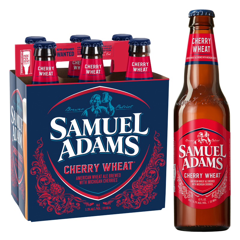 Samuel Adams Cherry Wheat 4/6 12oz NR - Sam Adams – BevMo!
