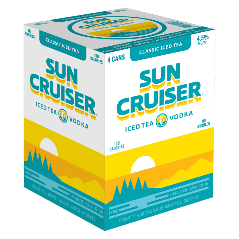 Sun Cruiser Iced Tea Vodka 4pk 12oz Can 4.5% ABV - Sun Cruiser – BevMo!