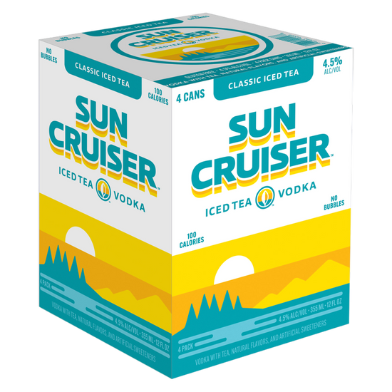 Sun Cruiser Iced Tea Vodka 4pk 12oz Can 4.5% ABV - Sun Cruiser – BevMo!