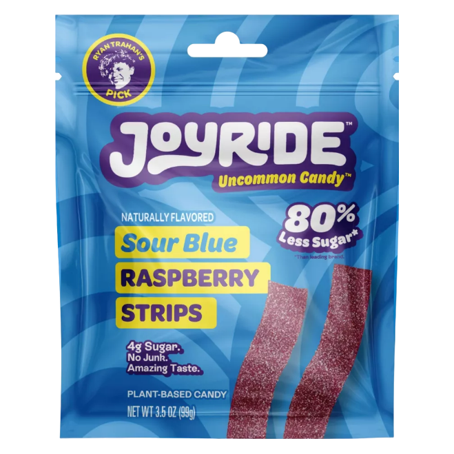 JOYRIDE Sour Blue Raspberry Strips, 3.5oz - Joyride – BevMo!