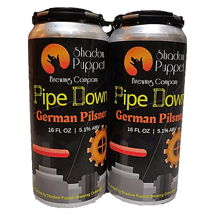 Shadow Puppet Brewing Pipe Down German Pilsner 4pk 16oz Can - Shadow ...
