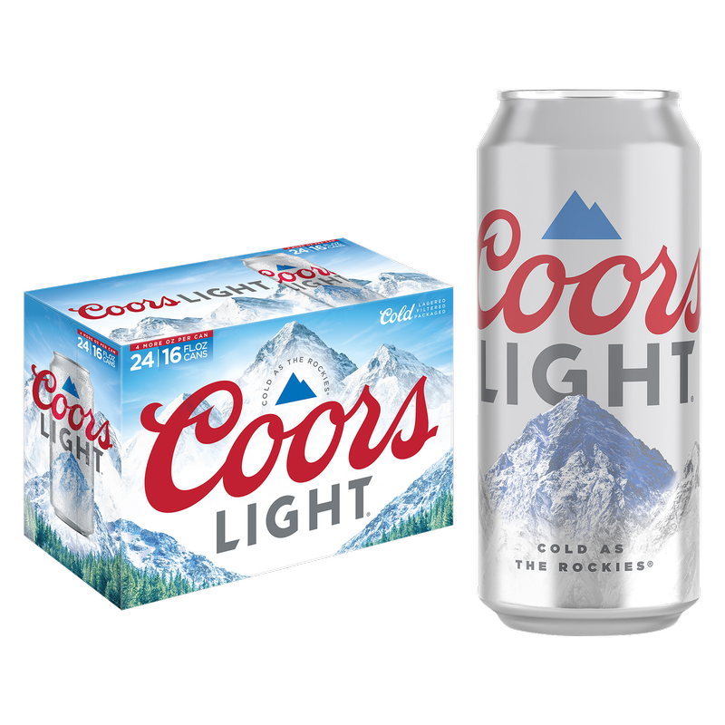 Coors Light 24pk 16oz Can 4.2% ABV - Coors Light – BevMo!
