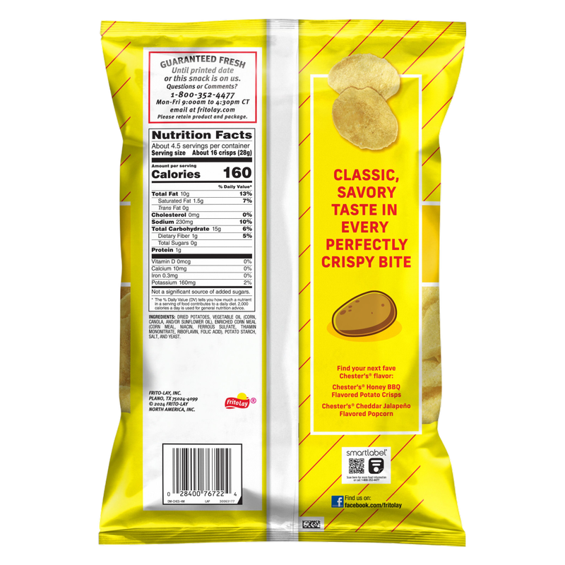 Chester's Fries Potato Crisps Original 4.25oz - Chesters – BevMo!
