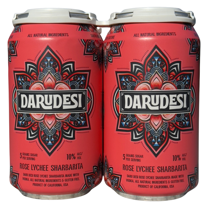 Daru Desi Rose Lychee Sharbarita 4pk 12oz Can - Daru Desi – BevMo!