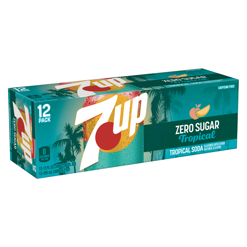 7UP Tropical Zero 12pk 12oz Can - 7UP – BevMo!