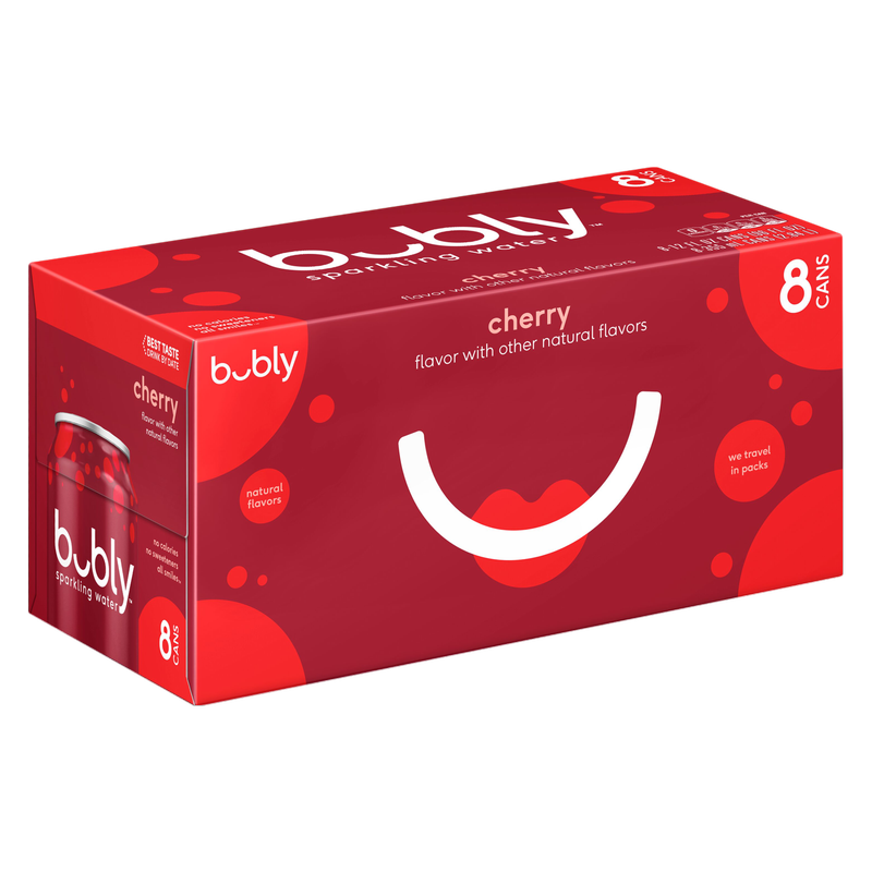 Bubly Cherry 8pk 12oz Can - bubly – BevMo!