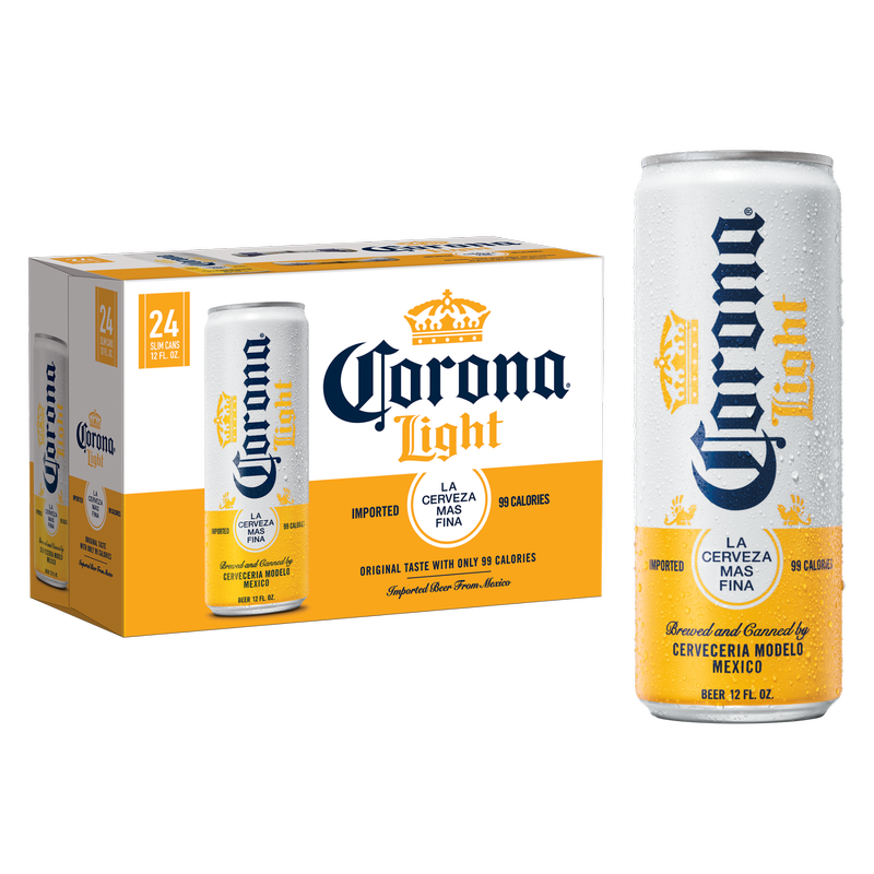 Corona Light 24pk 12oz Can 4% ABV - Corona Light – BevMo!