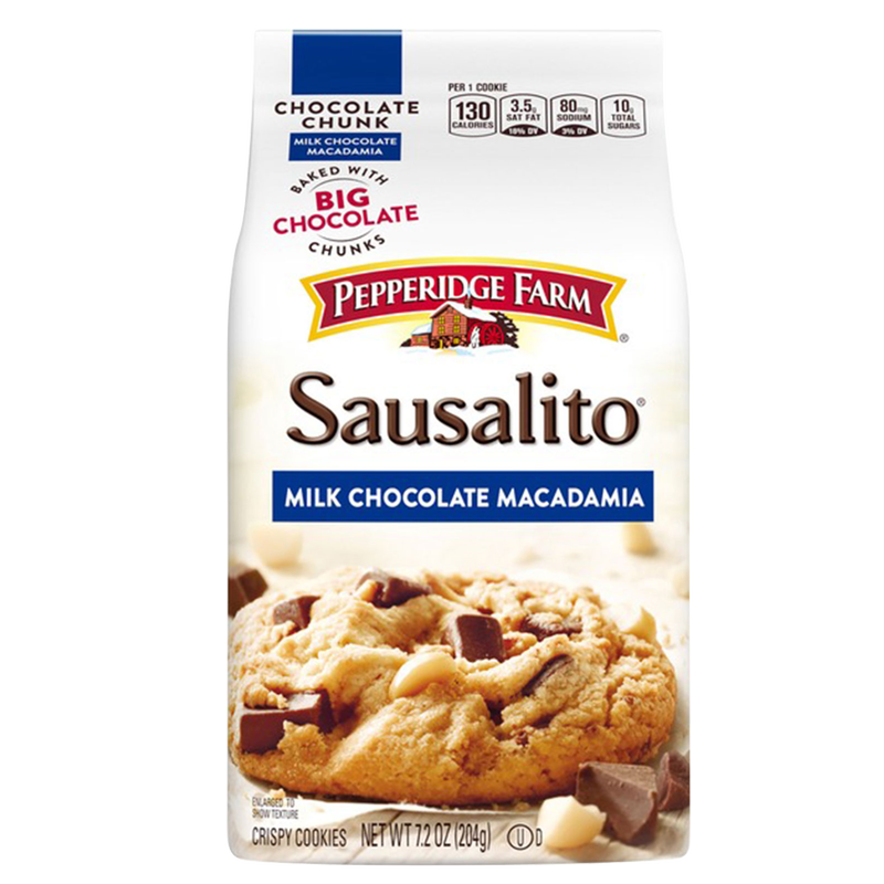 Pepperidge Farm Sausalito Milk Chocolate Macadamia Cookies, 7.2oz ...
