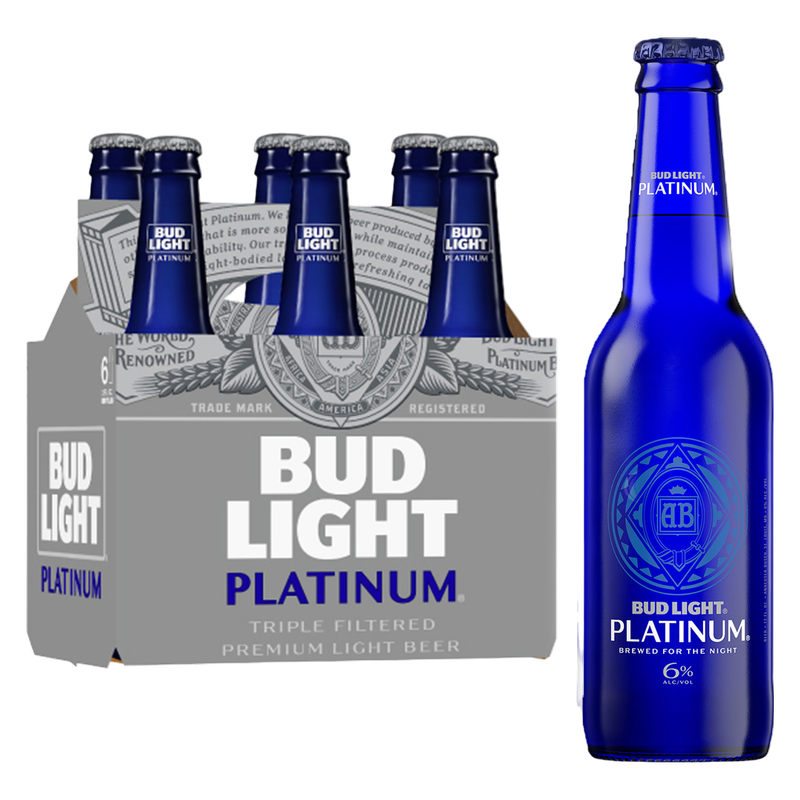 Bud Light Platinum 6pk 12oz Btl 6.0% ABV - Bud Light – BevMo!