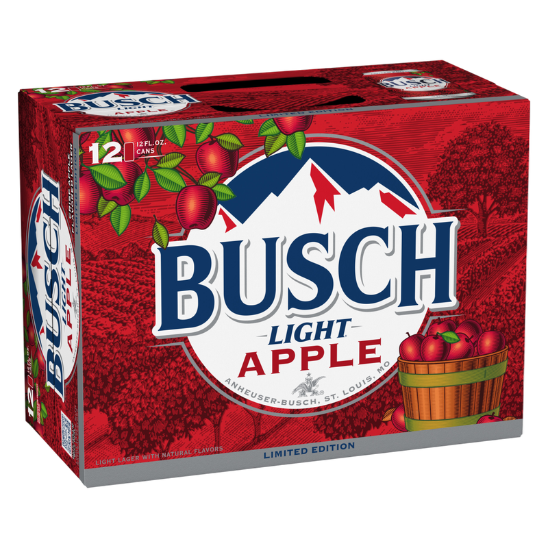Busch Light Apple 12pk 12oz Can - Busch Light – BevMo!
