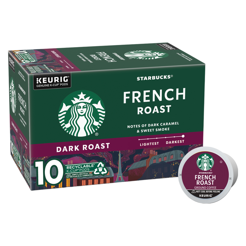 Starbucks K-Cup French Roast Coffee 4.2oz 10ct - Starbucks – BevMo!
