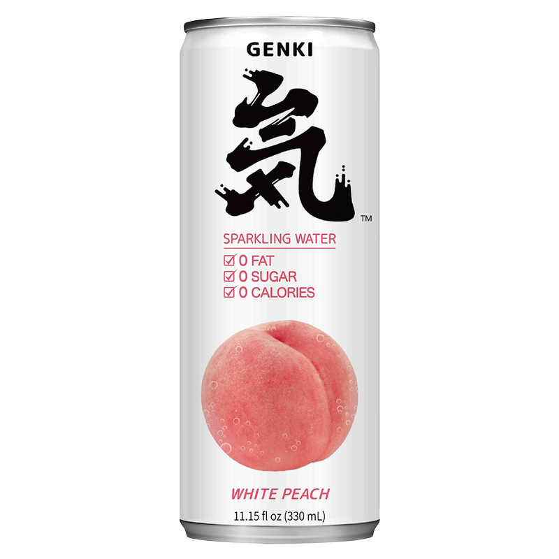 Genki White Peach Sparkling Water 11.16oz Can - BevMo! – BevMo!