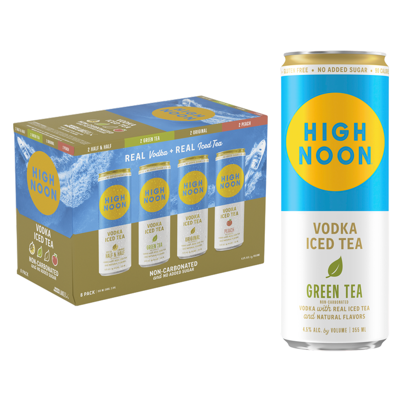 High Noon Vodka Iced Tea Lake Pack 8pk 355ml Can 4.5% ABV - High Noon ...