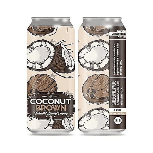 Jackrabbit Brewing Rotating Specialty - Coconut Brown Ale 4pk 16oz Can ...